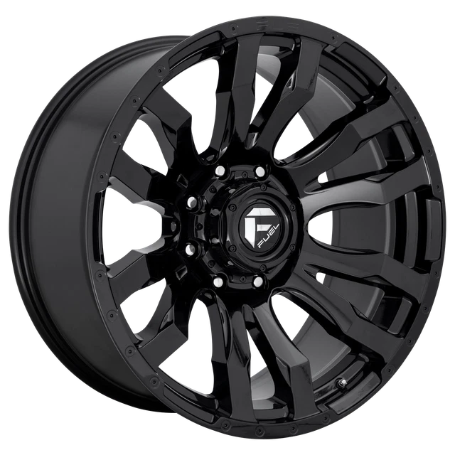 20X12 FUEL D675 BLITZ GLOSS BLACK Wheel 6x5.5 (-44mm) EUR 590,86 ...