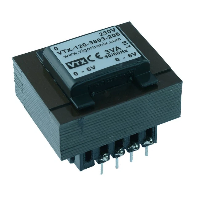 VTX-120-3803-220 PCB TRANSFORMER 230V 3VA 20V+20V Vigortronix EUR 27,80 ...