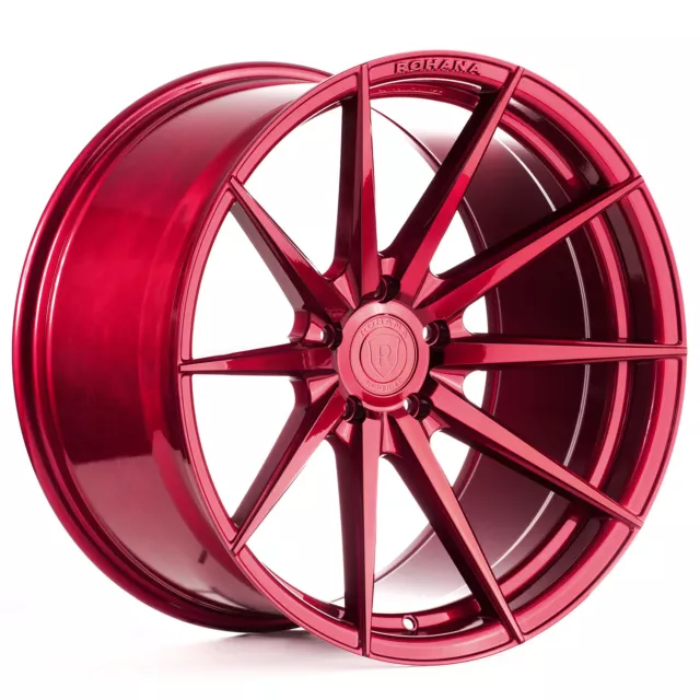 20” ROHANA RF1 Gloss Red Concave Wheels For Audi D4 D5 A8 S8 2002 - Present 20X9 £1,900.76 ...
