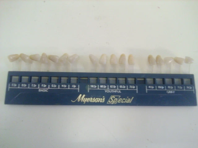 SCALA COLORI MYERSON'S completa Shade Guide Tooth dentista ...