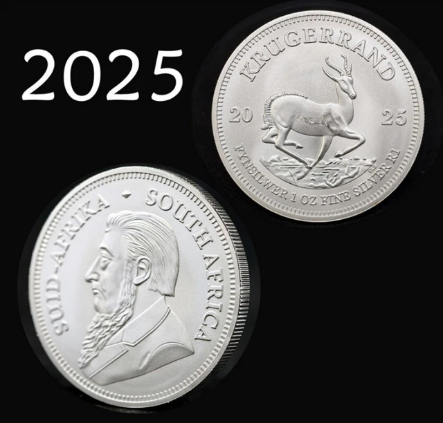 2025/2024 SOUTH AFRICA 1 oz Silver Krugerrand Coin BU 24/25 1 oz EUR 26,99 - PicClick DE