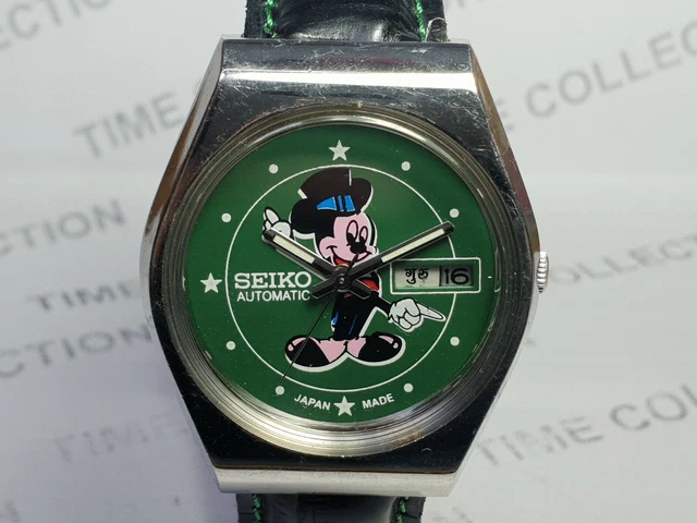 VINTAGE SEIKO MICKEY Mouse DayDate Mechanical Automatic Mens Wrist ...