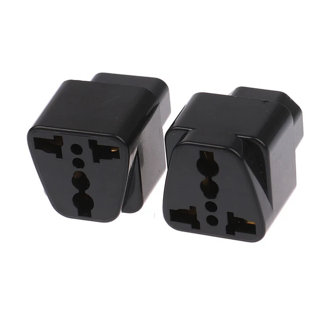 10A-250V BLACK FEMALE Socket To Pro IEC 320 PDU UPS Plug Power Adapter ...