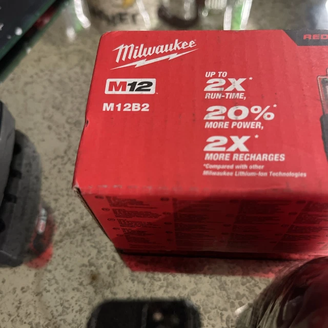 GENUINE MILWAUKEE M12 12V Lithium-Ion Battery £22.00 - PicClick UK