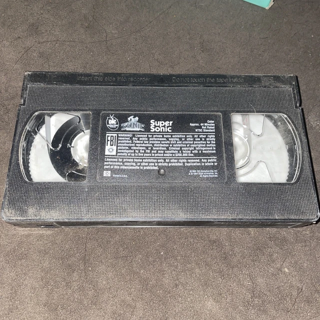 CASSETTE VIDÉO VINTAGE Super Sonic the Hedgehog Adventure DIC VHS/VCR ...