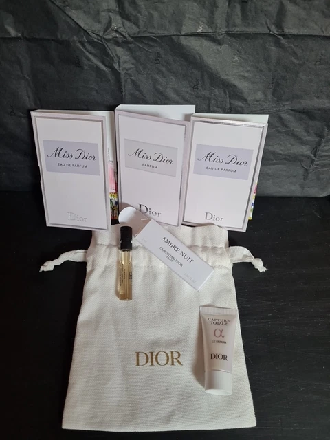 DIOR 3X MISS Dior, Amber Nuit & Capture Totale Samples. Dior Gift Bag £ ...