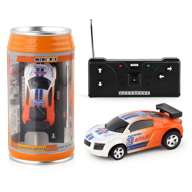 COKE CAN MINI Cans RC Car with Roadblocks RC Car Micro Racing Car ...