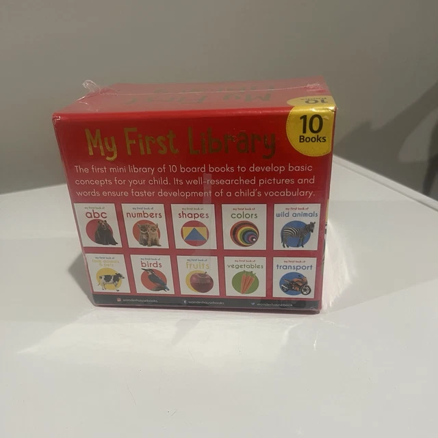 MY FIRST LIBRARY: Boxset of 10 Board Books for Kids | New | English $15 ...