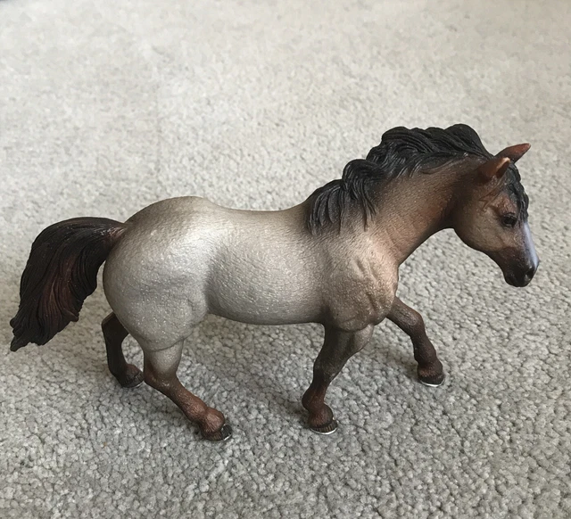 SCHLEICH QUARTER HORSE STALLION Equestrian Animal Figure 2008 Retired ...
