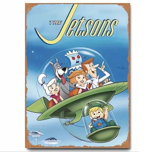 THE JETSONS ANIMATED Series Artwork Printed on Sheet Metal Vintage ...