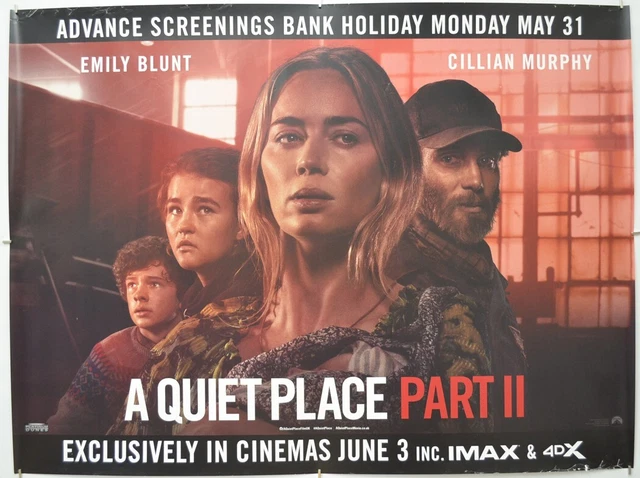 A QUIET PLACE PART II (2020) Original Cinema Quad Movie Poster - Emily ...