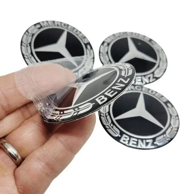 4X 56MM FÜR Mercedes Benz Logo Emblem Auto Radnabenkappen Nabendeckel ...