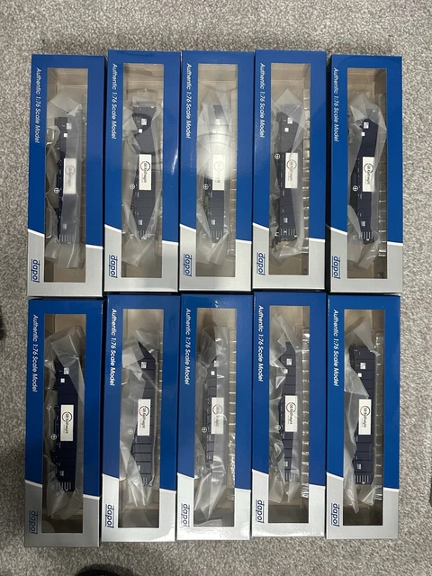 10X OO GAUGE Dapol GBRF MJA box wagons 4F-025-010 / 014 / 015 / 016 £ ...