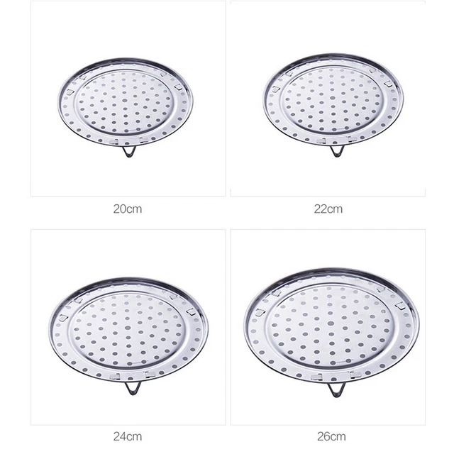 KITCHEN THREE-LEGGED STEAMING Tray Stainless Steel Pastry Cake Steamer ...