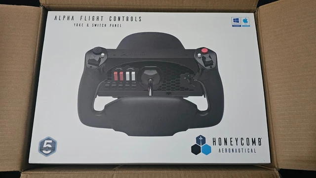 HONEYCOMB ALPHA FLIGHT Controls Yoke & Switch Panel $249.95 - PicClick