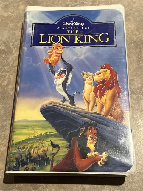 THE LION KING (VHS, 1995) Walt Disney Masterpiece Collection Clam Shell ...