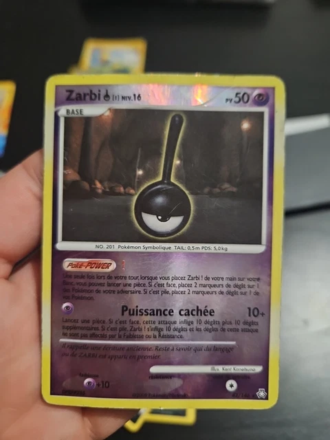 POKÉMON: ZARBI I 50 PV - ÉVEIL DES LÉGENDES 42/146 - REVERSE RARE - VF ...