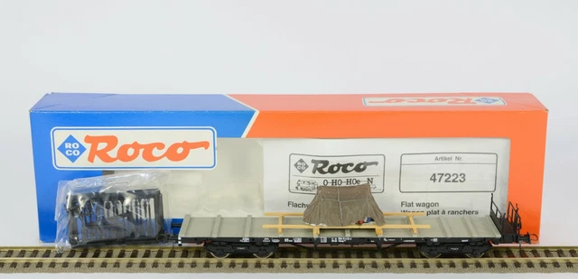 ROCO HO 47223 Db Bogie Wagon & Load Nem Couplings Unopened Detailing ...