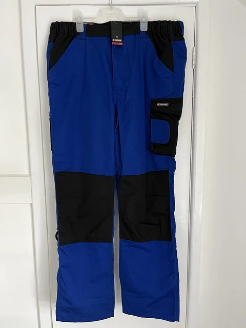 PARKSIDE LINED WINTER Work Cargo Trousers Size 42 Blue And Black New ...