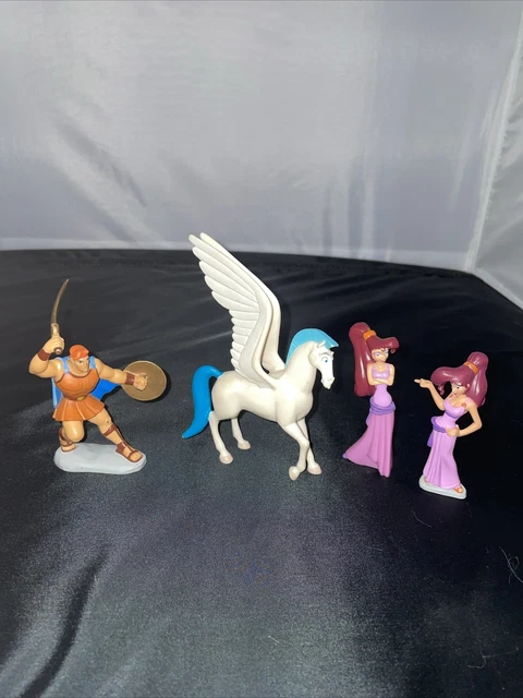 DISNEY PVC FIGURES / Cake Toppers Hercules Pegasus Megara Vintage £20. ...
