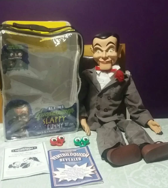 GOOSEBUMPS SLAPPY VENTRILOQUIST Dummy Doll,File,Cards & Backpack Bag. £ ...