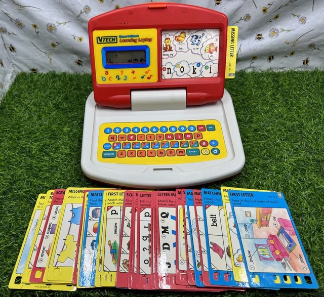 VTECH SMART START Learning Laptop For Kids With 40+ Double Sided Cards ...