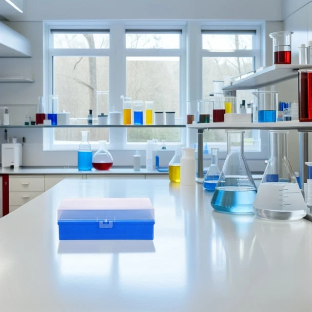 TEST TUBE HOLDER Plastic Storage Box Sample Vial Organizer Lab Vials £ ...