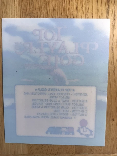 MINI MARQUEE TOP Player Golf Neo Geo Mvs Snk Arcade No Console Aes Cd ...