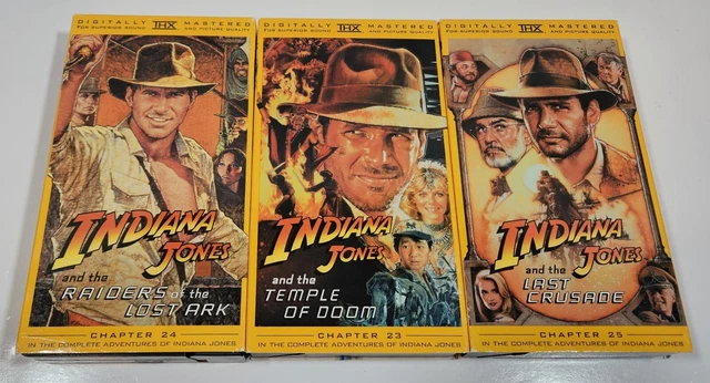 INDIANA JONES VHS Trilogy - 1999 Complete Adventures Versions £9.34 ...