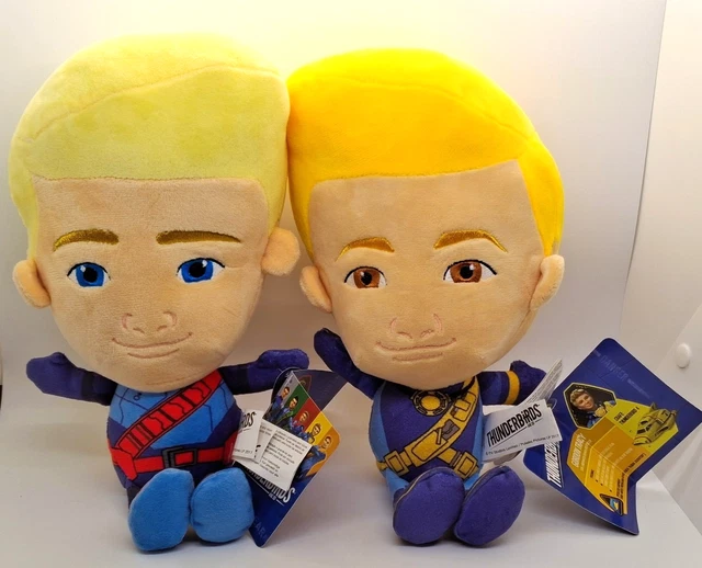 THUNDERBIRDS ARE GO Alan and Gordon Tracy plush 11" with tags £15.94 ...