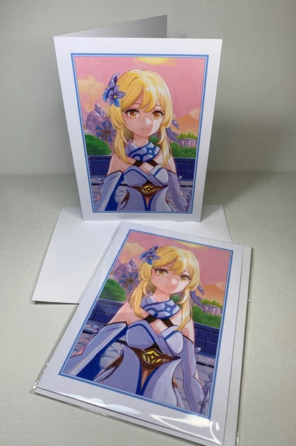 LUMINE GENSHIN IMPACT Fan Art Greeting Card 5x7" £3.50 - PicClick UK