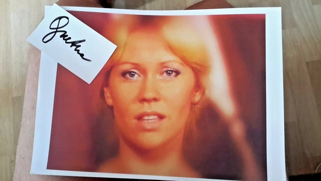 ABBA AGNETHA FÄLTSKOG Signed//In Person/100% Original Autogramm EUR 39,50 - PicClick DE