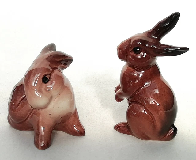 VINTAGE BESWICK BROWN Rabbit Figurines 823 & 824 £19.99 - PicClick UK