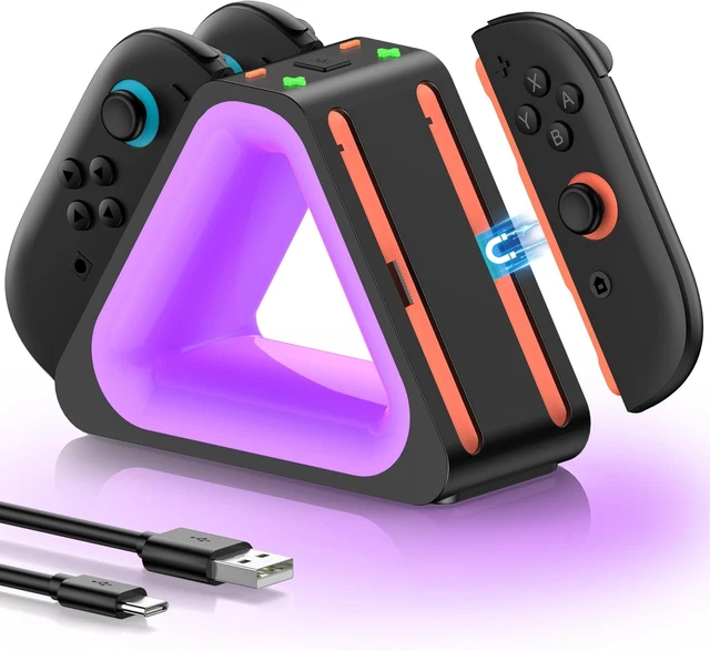 CHARGING CONTROLLER DOCK for Nintendo Switch 2 Joy-Con 2025, 4-Slot ...