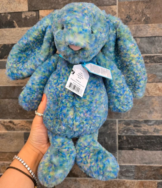 JELLYCAT 25 YEARS Anniversary Bashful Luxe Bunny Rabbit Azure Plush Toy ...