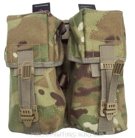 NEW - BRITISH Army MTP Multicam IRR PLCE Double Ammo Ammunition Pouch £ ...