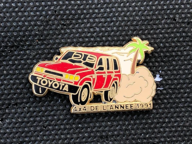 PINS PIN BADGE CAR TOYOTA 4X4 91 PALMIER VERSION DORE ARTHUS BERTRAND ...