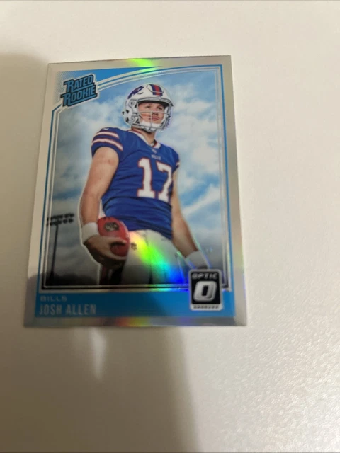 2018 DONRUSS OPTIC JOSH ALLEN Rated Rookie Silver Holo Prizm #154 ...
