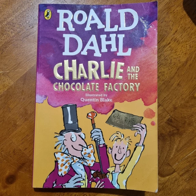 CHARLIE AND THE Chocolate Factory Book By Roald Dahl Paperback Kids ...