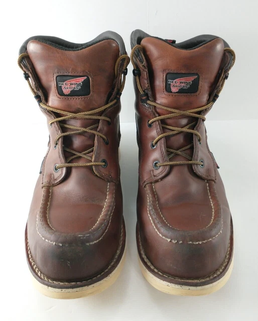 RED WING WORK Boot STYLE 2415 Safety Toe, 6" Waterproof MENS SIZE 9 2E ...