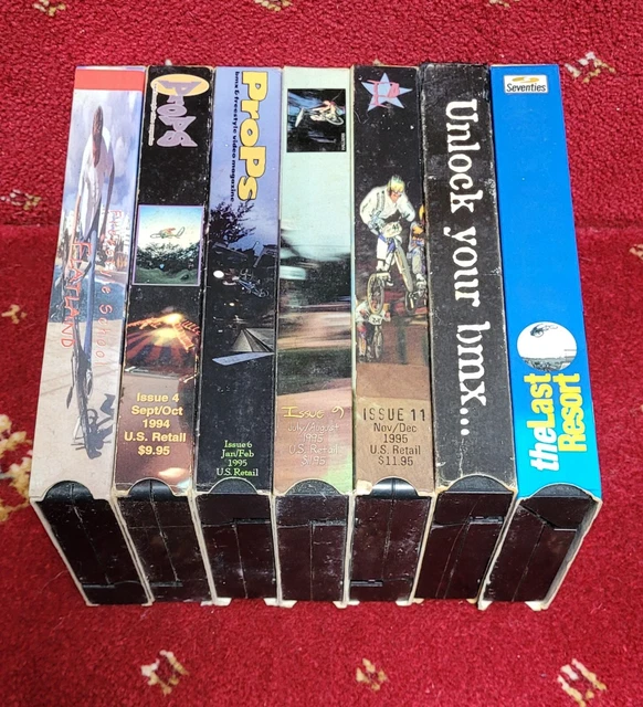 BMX VHS VIDEO Cassettes Job Lot.*props*backyard*seventies*KHE flatland ...