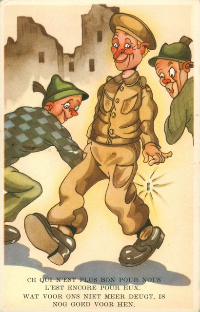 GUERRE 39-45 WW2 Propagande caricature satire anti allemande plus bon ...