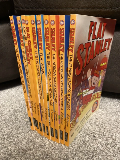FLAT STANLEYS ADVENTURES Collection 10 Books Set Flat Stanley Series ...