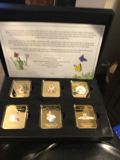 THE WORLD OF Peter Rabbit Gold-plated Ingot Collection 2 £42.30 ...