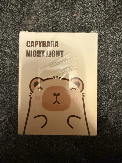 CAPYBARA NIGHT LIGHT Cute LED USB Rechargeable Silicone Touch Lamp Kids ...