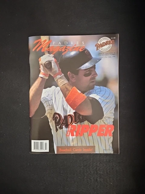 1990 MLB SAN Diego Padres Magazine Program VS St Louis Cardinals score ...