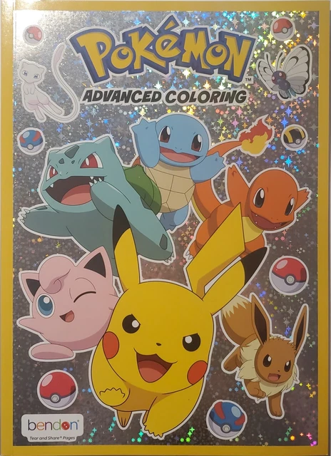BENDON POKEMON ADVANCED Coloring Book, Brand New Uncolored 40 Pages ...
