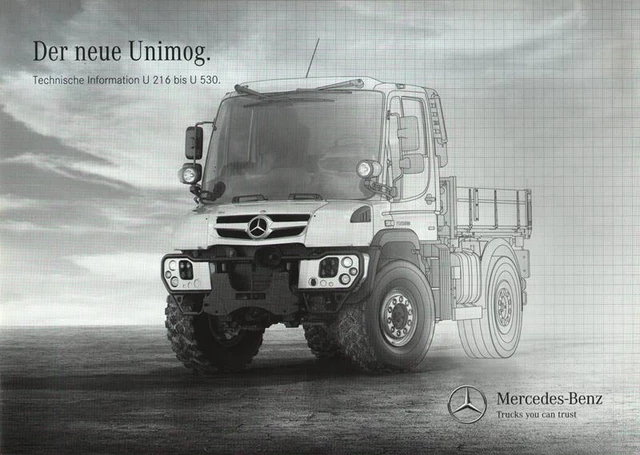 MERCEDES-BENZ UNIMOG U 216 bis U 530 technische Information Deutsch ...