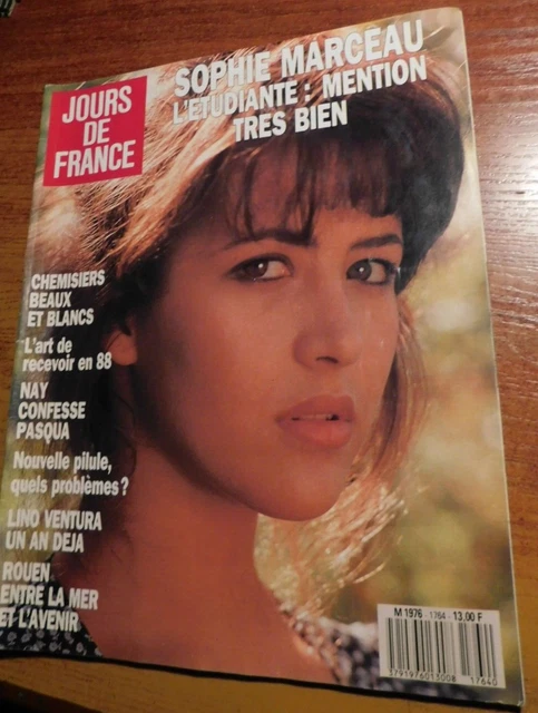 JOURS DE FRANCE 1764/1988 Sophie Marceau 22 Ans L Etudiante Cover+5 ...