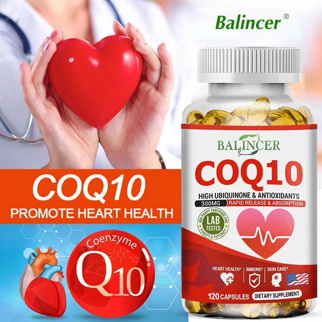 COQ 10 COENZYME Q10 Vegan 300mg 120 Capsules Cardiovascular Heart ...